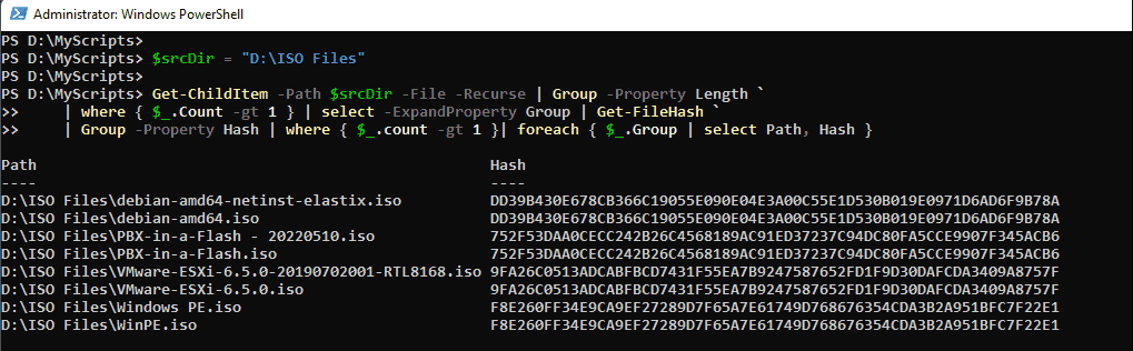 【完全ガイド】PowerShellで重複ファイルを検索する
